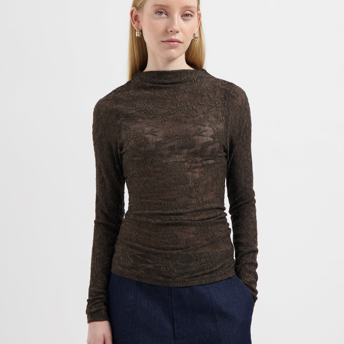 Libbie Mesh Top - Brown – We Are Labels // LABELS GROUP